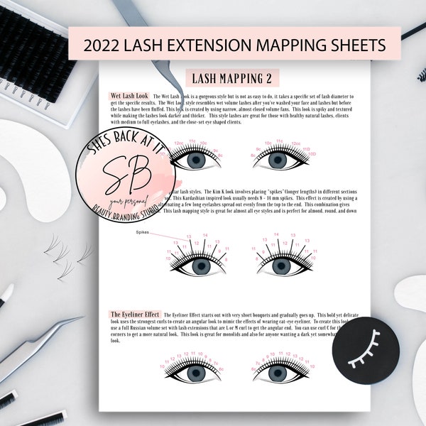 Lash Guide - Etsy