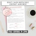 Editable Sign in Sheet, Client Sign in Sheet, Spa Client Check in Sheet ...