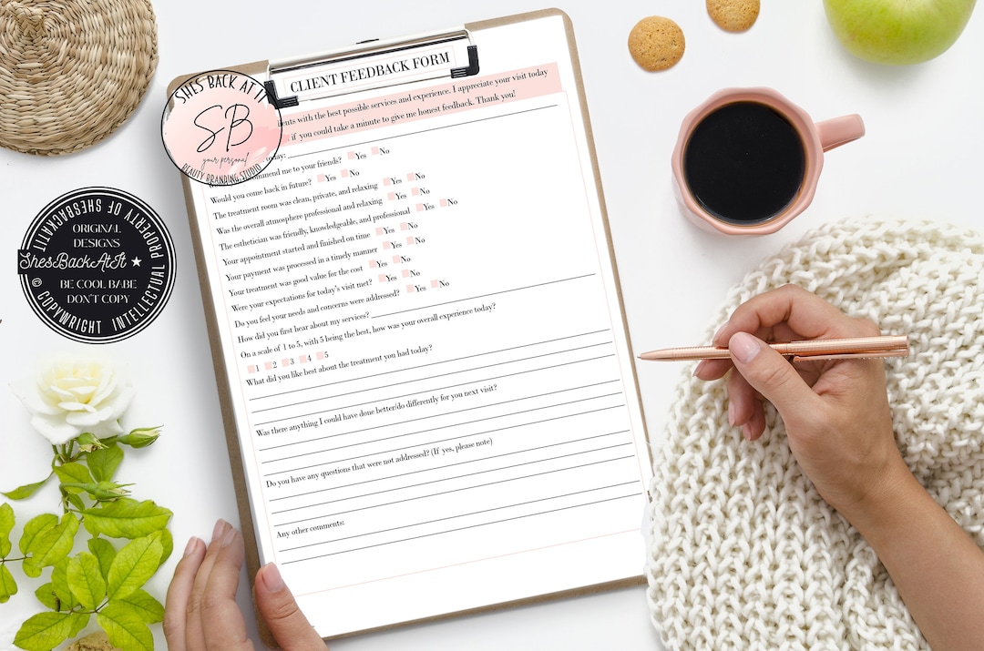 Salon Client Feedback Form, Client Feedback Form, Client Review Form ...