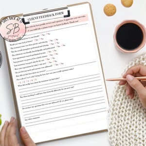 Salon Client Feedback Form, Client Feedback Form, Client Review Form ...