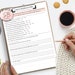 Salon Client Feedback Form Client Feedback Form Client - Etsy