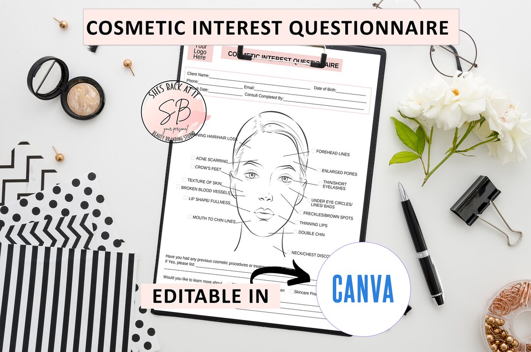 Cosmetic Interest Questionnaire, Aesthetic Interest Questionnaire ...