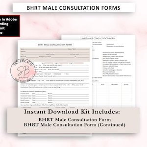 BHRT Consultation Form, BHRT Male Consultation Form, Hormone ...