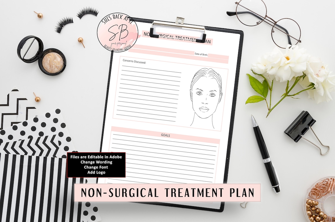 Treatment Plan Template, Esthetician Skin Consultation Form, Skin Care ...