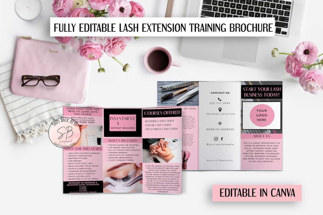 Lash Extension Training Flyer, Brochure, Lash Extension Brochure ...