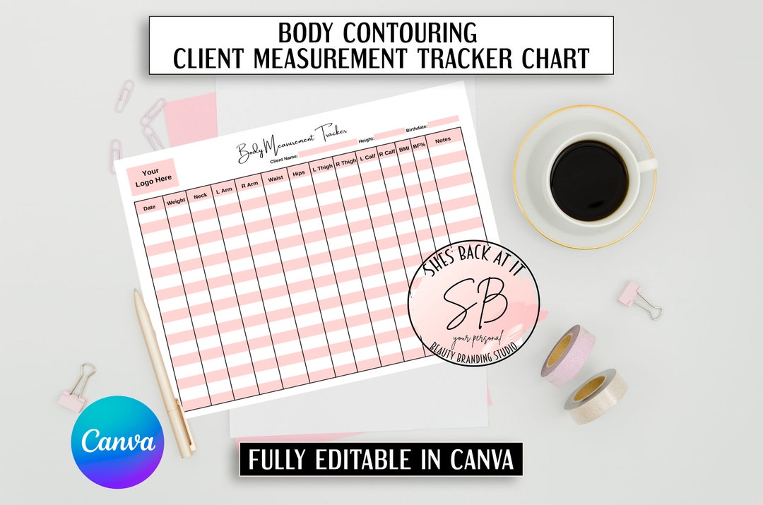 Body Measurement Tracker Form Body Contouring Measurement - Etsy