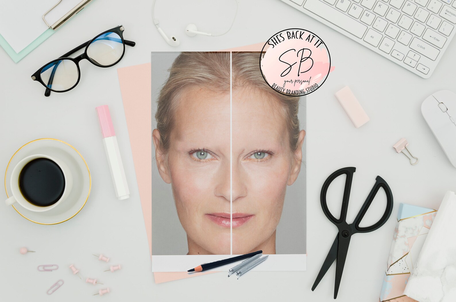 Pmu Template Eyebrow Mapping Practice Sheets Microblading Etsy