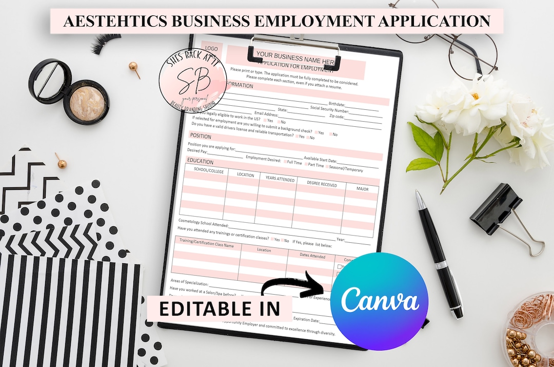 Job Application, Employee Application, Application for Employment ...