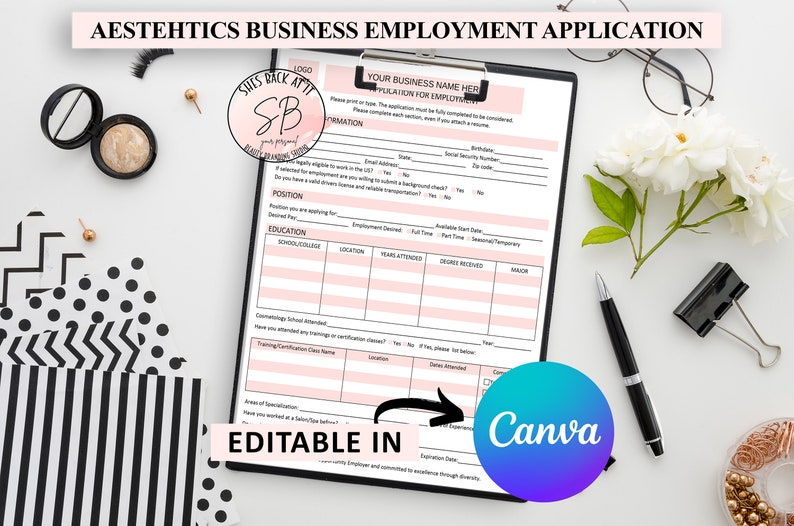 Job Application, Employee Application, Application for Employment ...