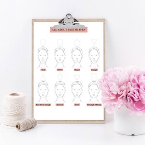 Face Chart, Makeup Artist Face Chart Without Brows, Microblading ...