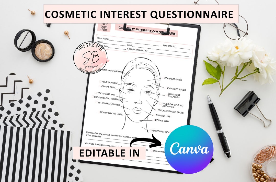 Cosmetic Interest Questionnaire, Aesthetic Interest Questionnaire ...
