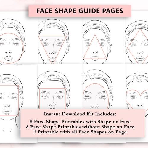 Makeup Face Chart Face Chart Practice Sheets Printable Make - Etsy Canada