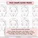 Makeup Artist Face Chart, Face Chart, Face Shape Guide, Face Chart ...