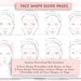Makeup Face Chart, Face Chart Practice Sheets, Printable Make up ...