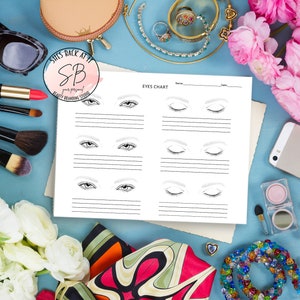 Makeup Artist Templates, Makeup Artist Practice Sheets, Freelance ...