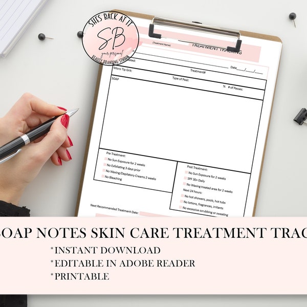 Esthetician Soap Notes - Etsy