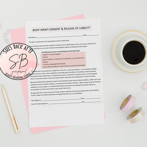 Body Wrap Consent Form, Body Wrap Release of Liability, Body Wrap Forms ...