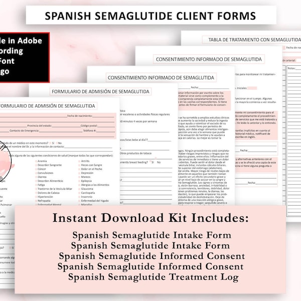 Spanish Consent Form - Etsy