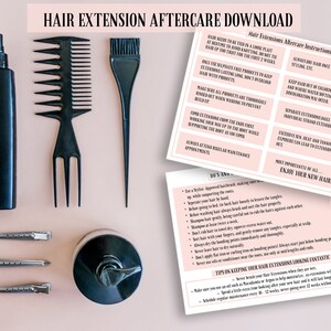 Hair Extensions After Care Instructions Postcard, Hair Extensions ...