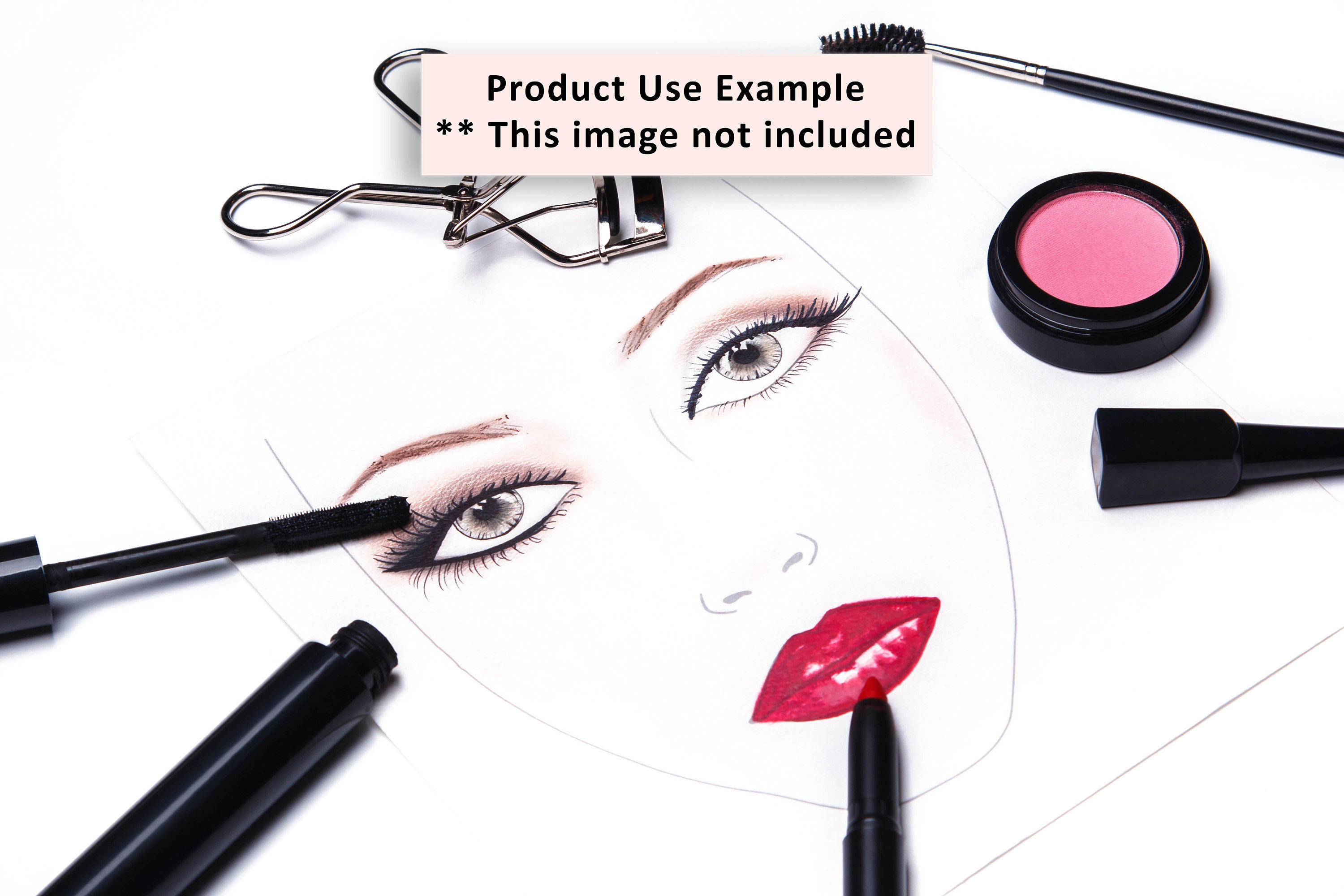 Makeup Face Chart Face Chart Practice Sheets Printable Make | Etsy