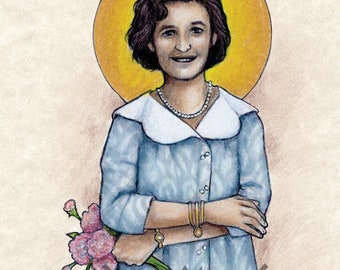 St. Gianna Molla Holding Two of Her Children Exclusive Photo ...