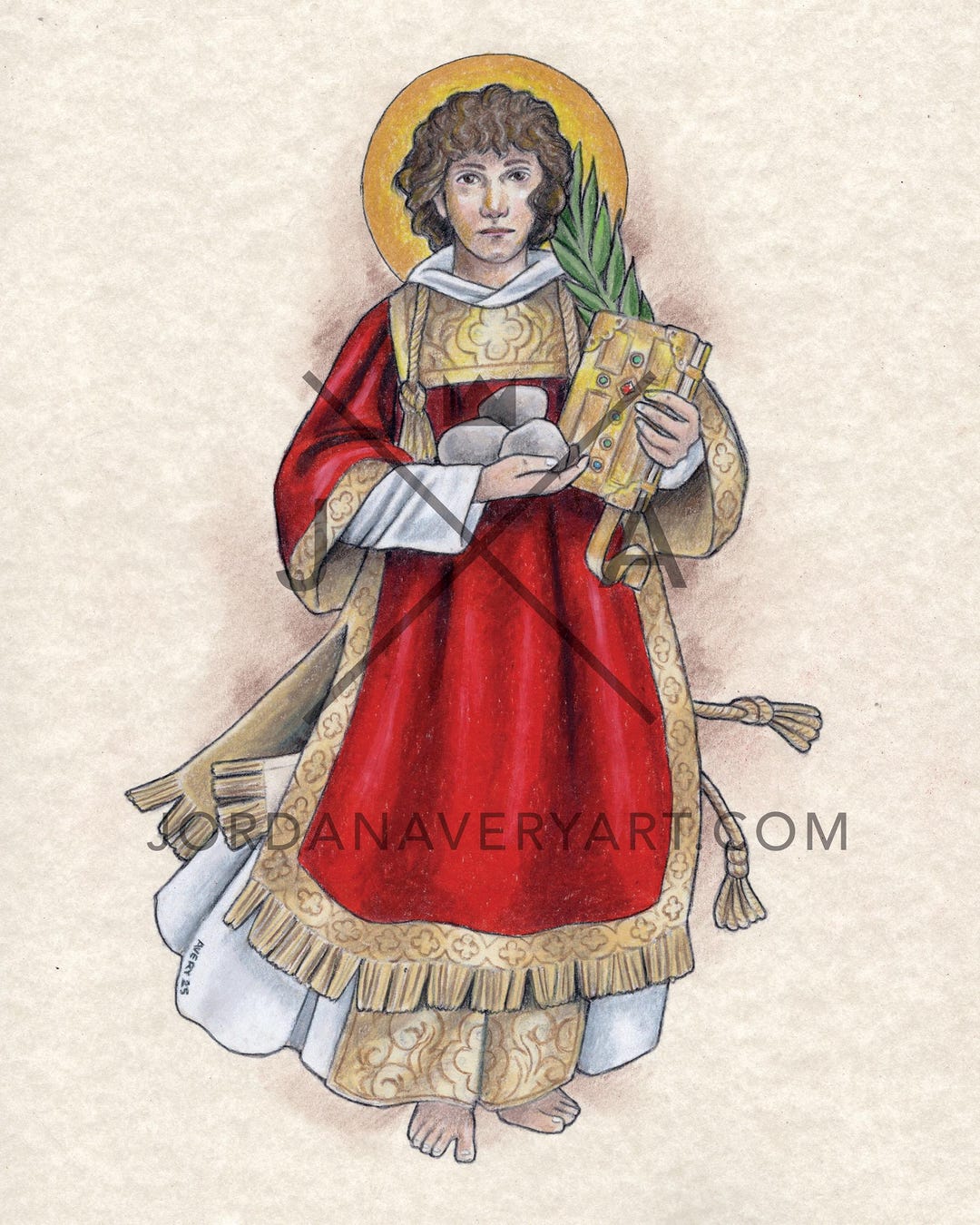 Saint Stephen Art Print - Etsy