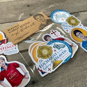 Blessed Carlo Acutis Vinyl Sticker Set - Etsy