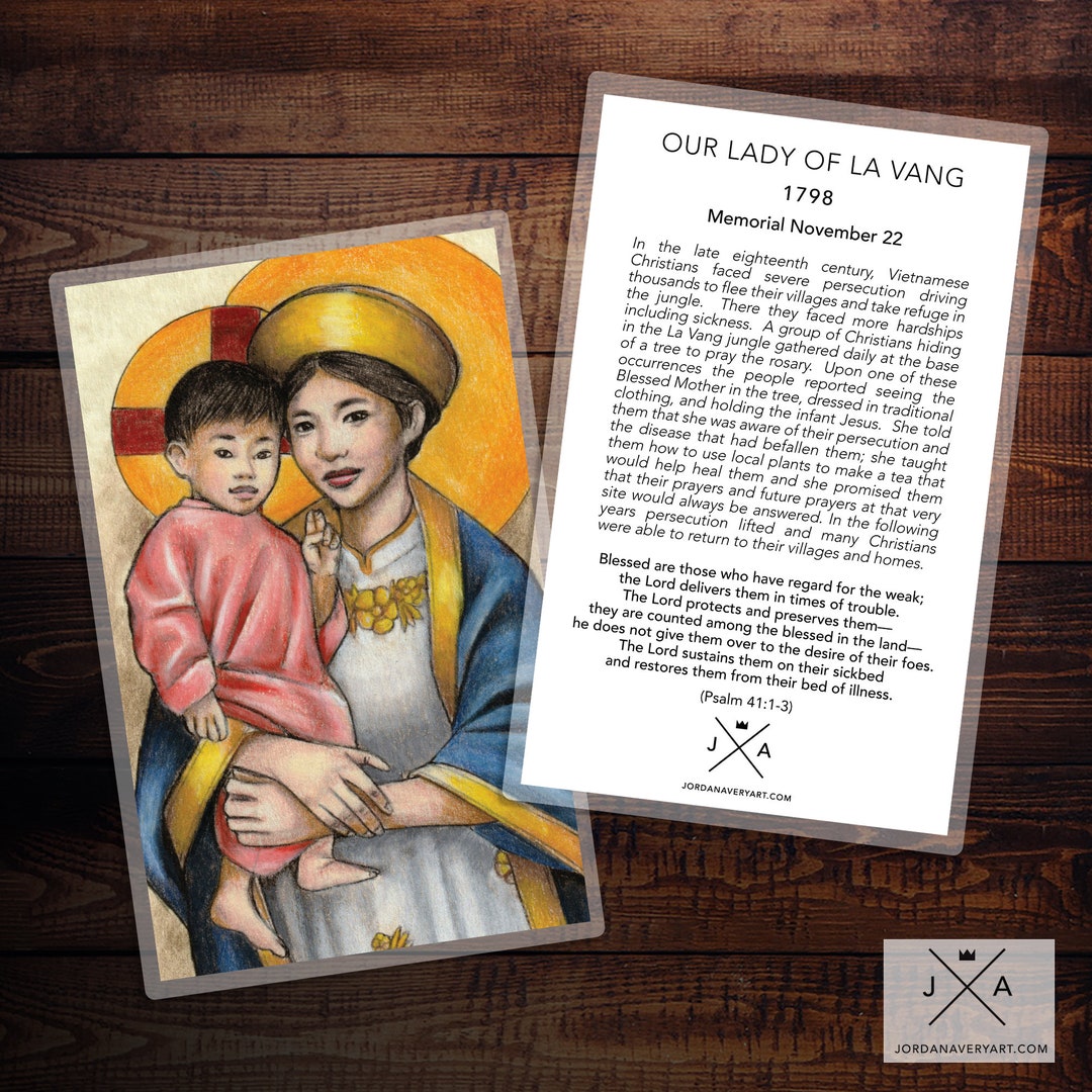 Our Lady of La Vang Prayer Card - Etsy