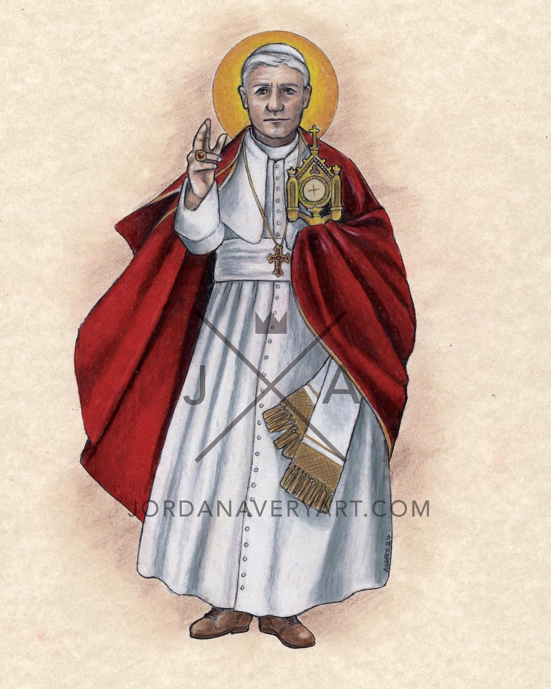 Pope Saint Pius X Art Print - Etsy