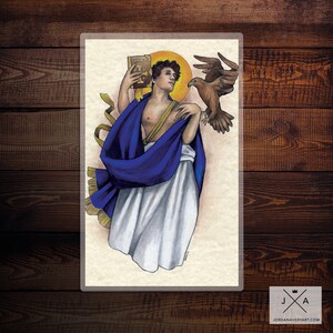 Saint John the Apostle Prayer Card - Etsy