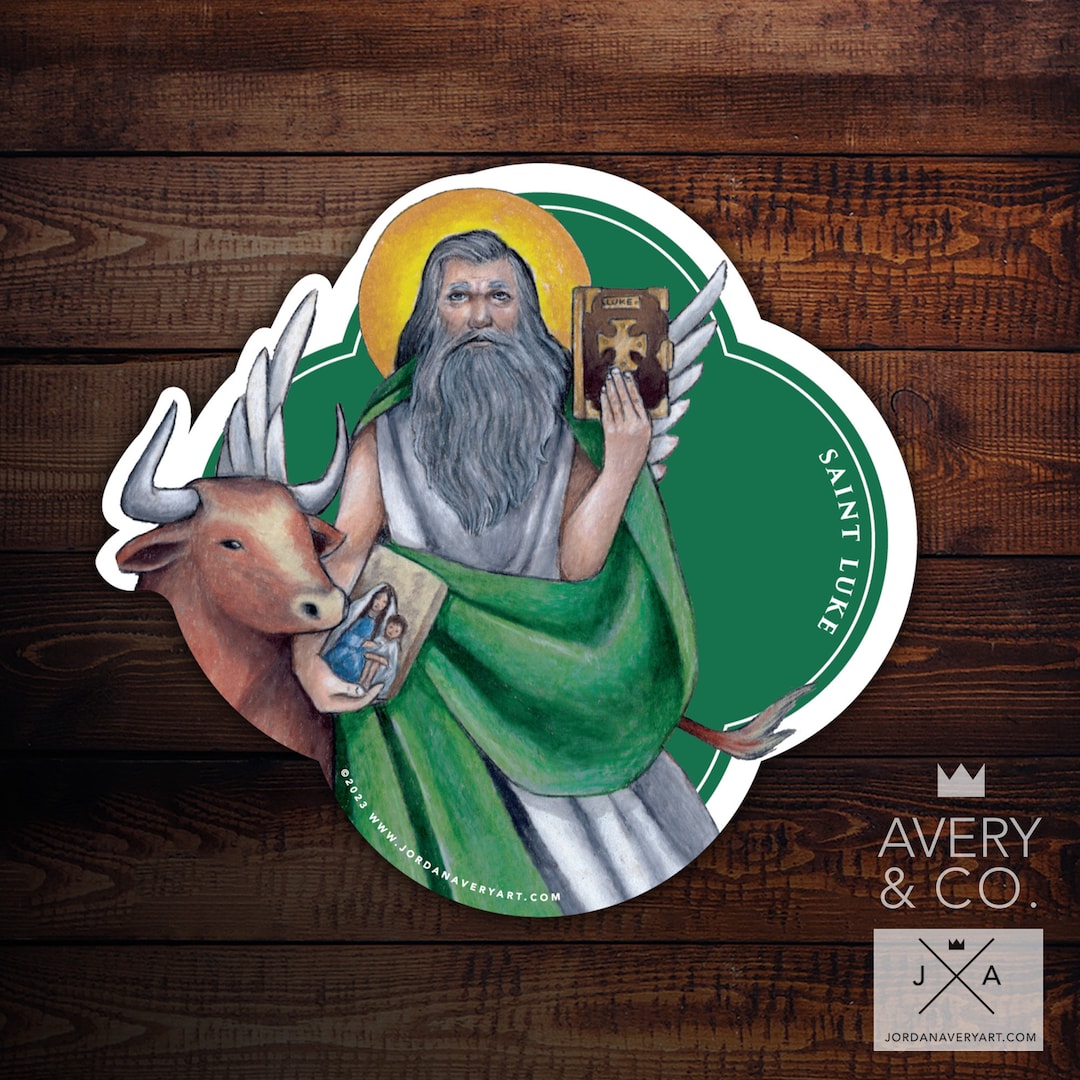 Saint Luke the Evangelist Vinyl Sticker - Etsy