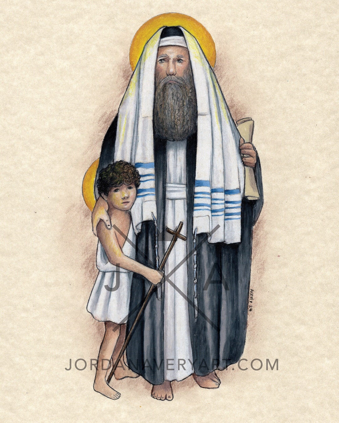 Saint Zachariah Art Print - Etsy
