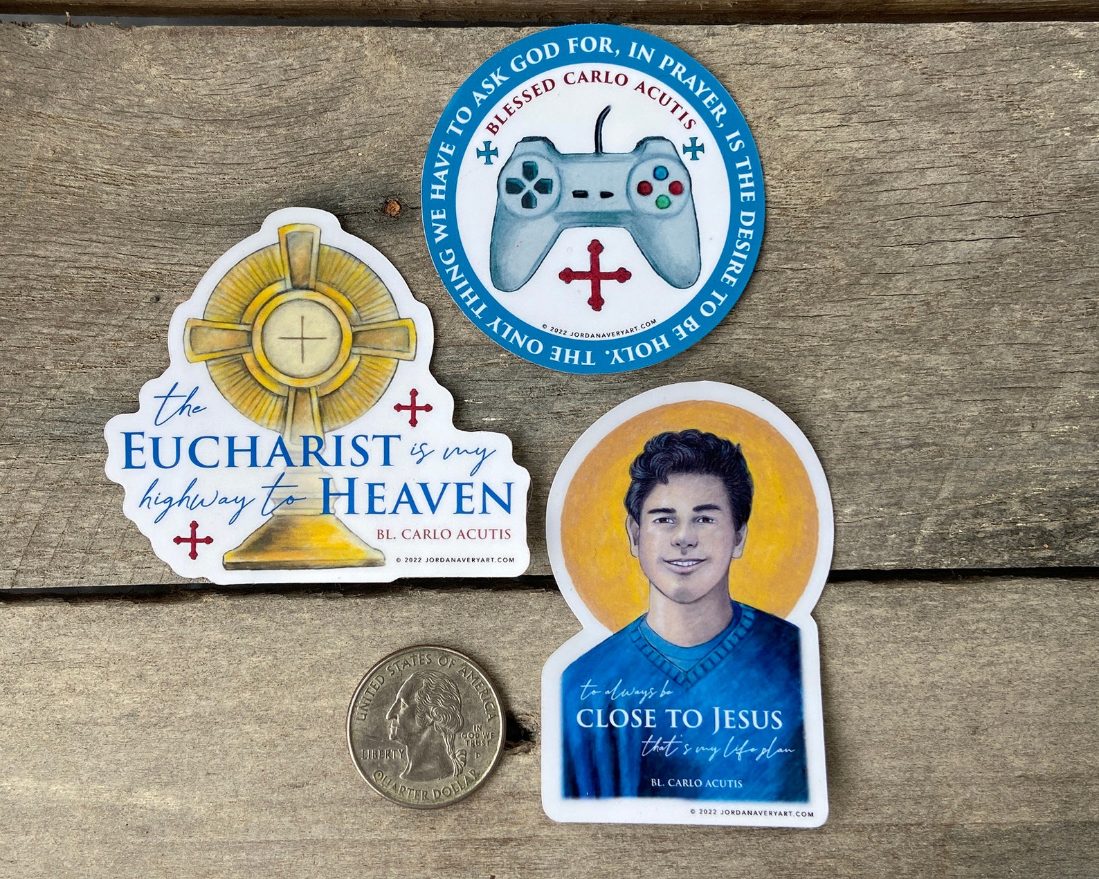 Blessed Carlo Acutis Vinyl Sticker Set - Etsy