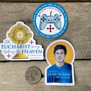 Blessed Carlo Acutis Vinyl Sticker Set - Etsy