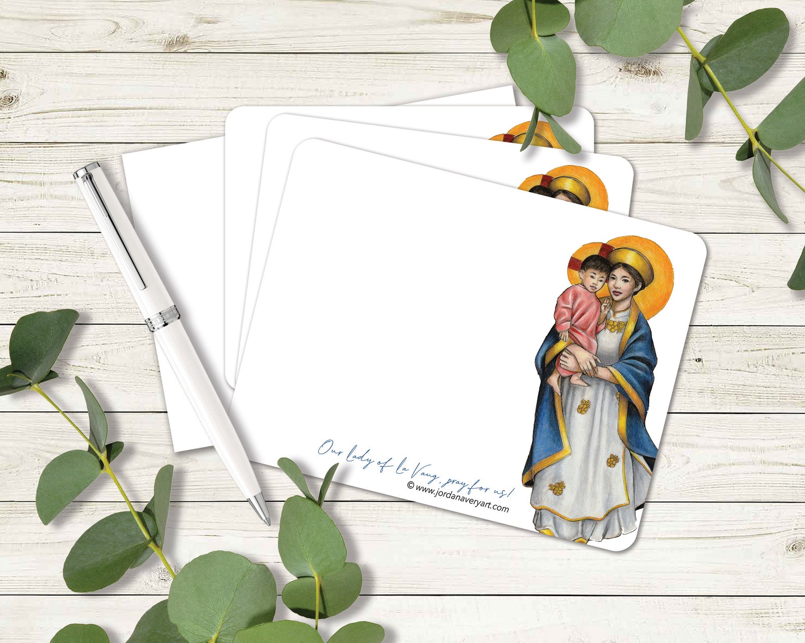 Saints of God Flat Note Card and Envelope Set - Etsy