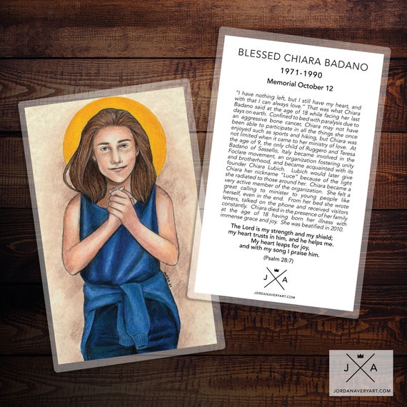 Blessed Chiara Badano Prayer Card | Etsy