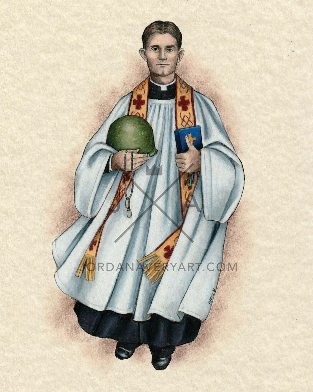 Venerable Emil Kapaun Art Print - Etsy Canada