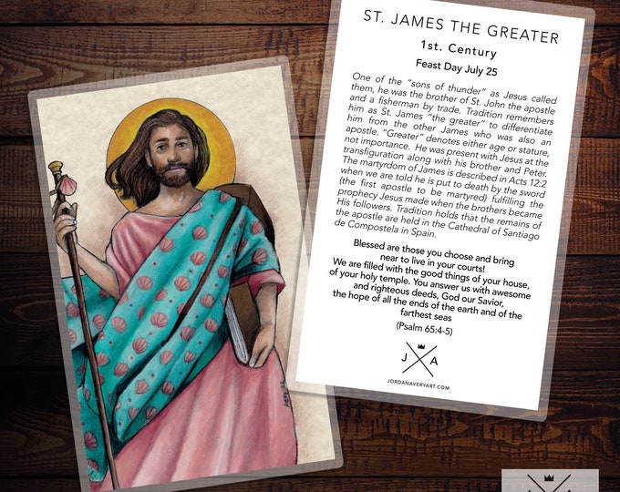 Saint James the Greater Prayer Card - Etsy