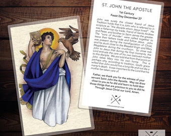 Saint Matthew the Apostle Prayer Card - Etsy