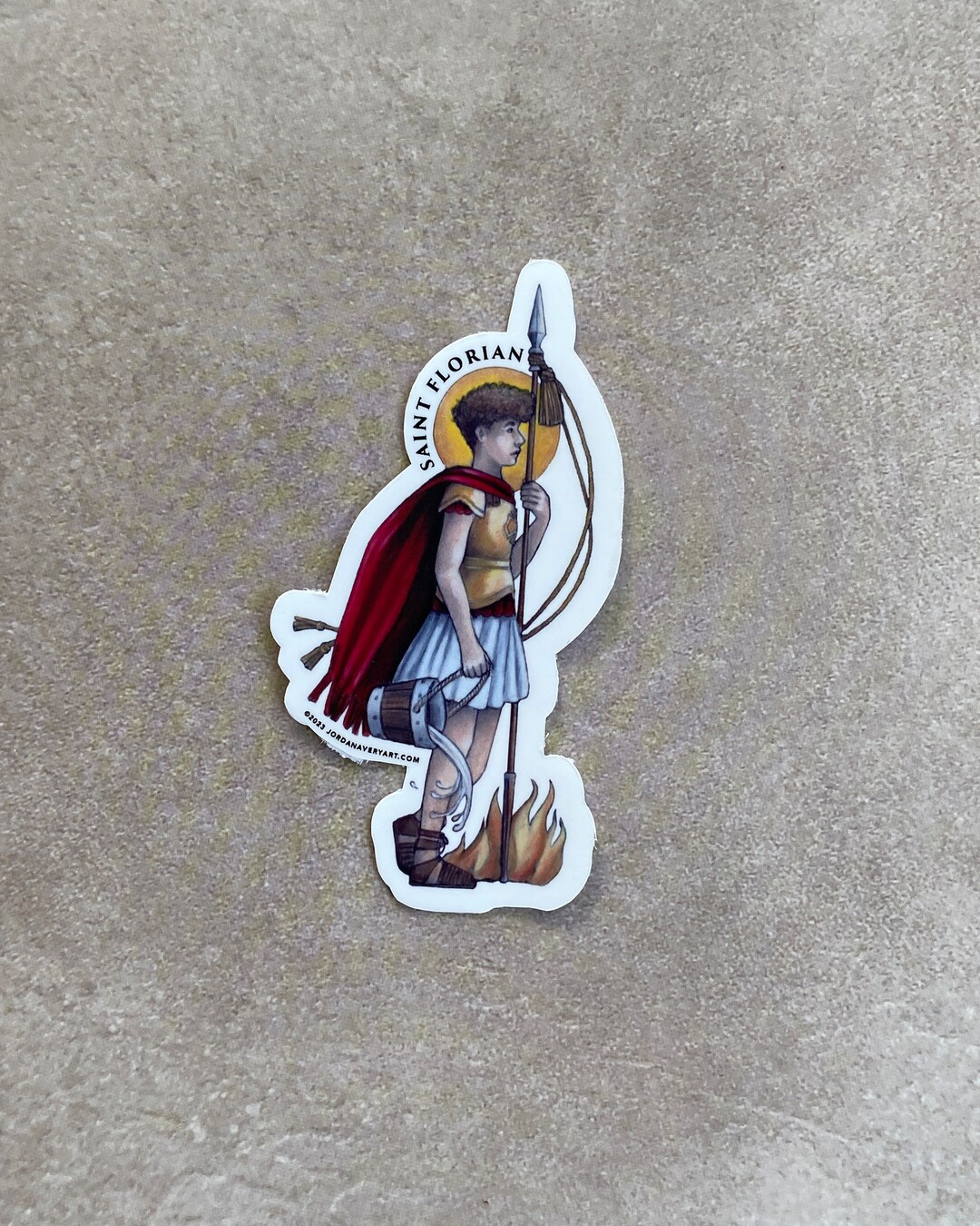 Saint Florian Vinyl Sticker - Etsy