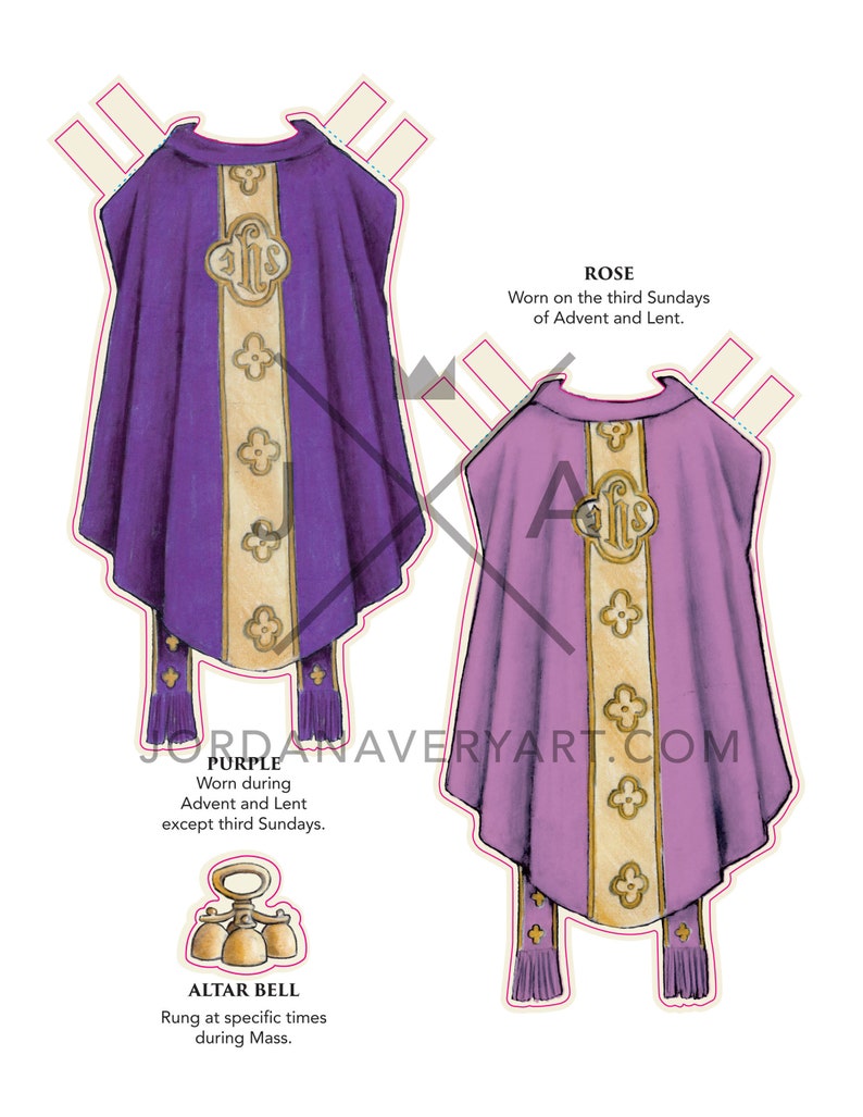 Priest and Altar Server Paper Doll Set DIGITAL DOWNLOAD - Etsy Canada