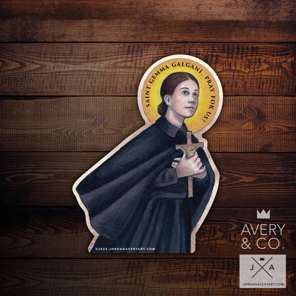 Saint Gemma Galgani Sticker - Etsy