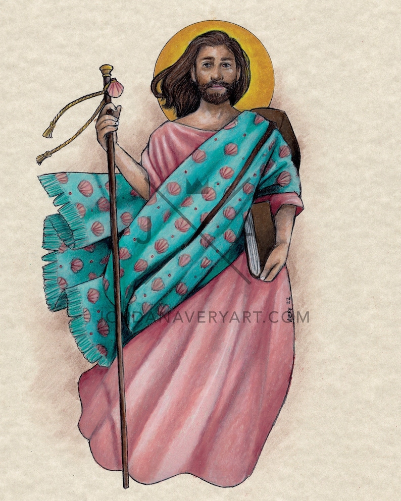 Saint James the Greater Art Print - Etsy