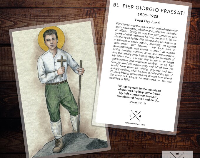 Blessed Pier Giorgio Frassati Prayer Card - Etsy