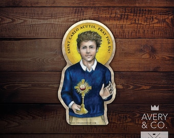 Blessed Carlo Acutis Vinyl Sticker Set - Etsy