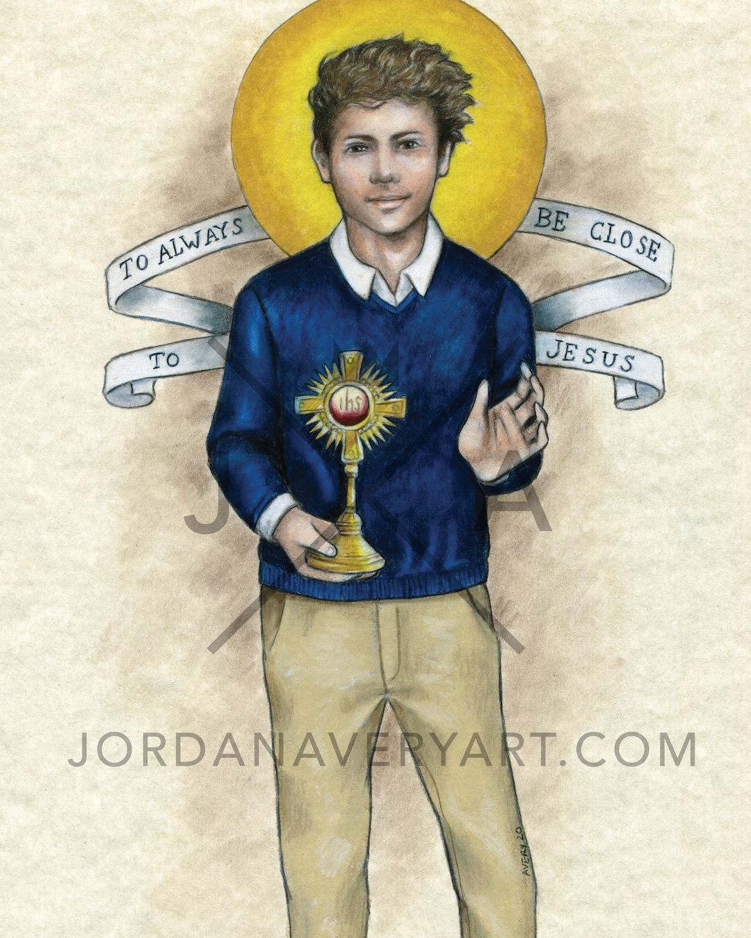 Saint Carlo Acutis Art Print - Etsy