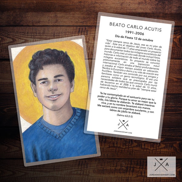 Buy Prayer Cards Blessed Carlo Acutis Online In India - Etsy India
