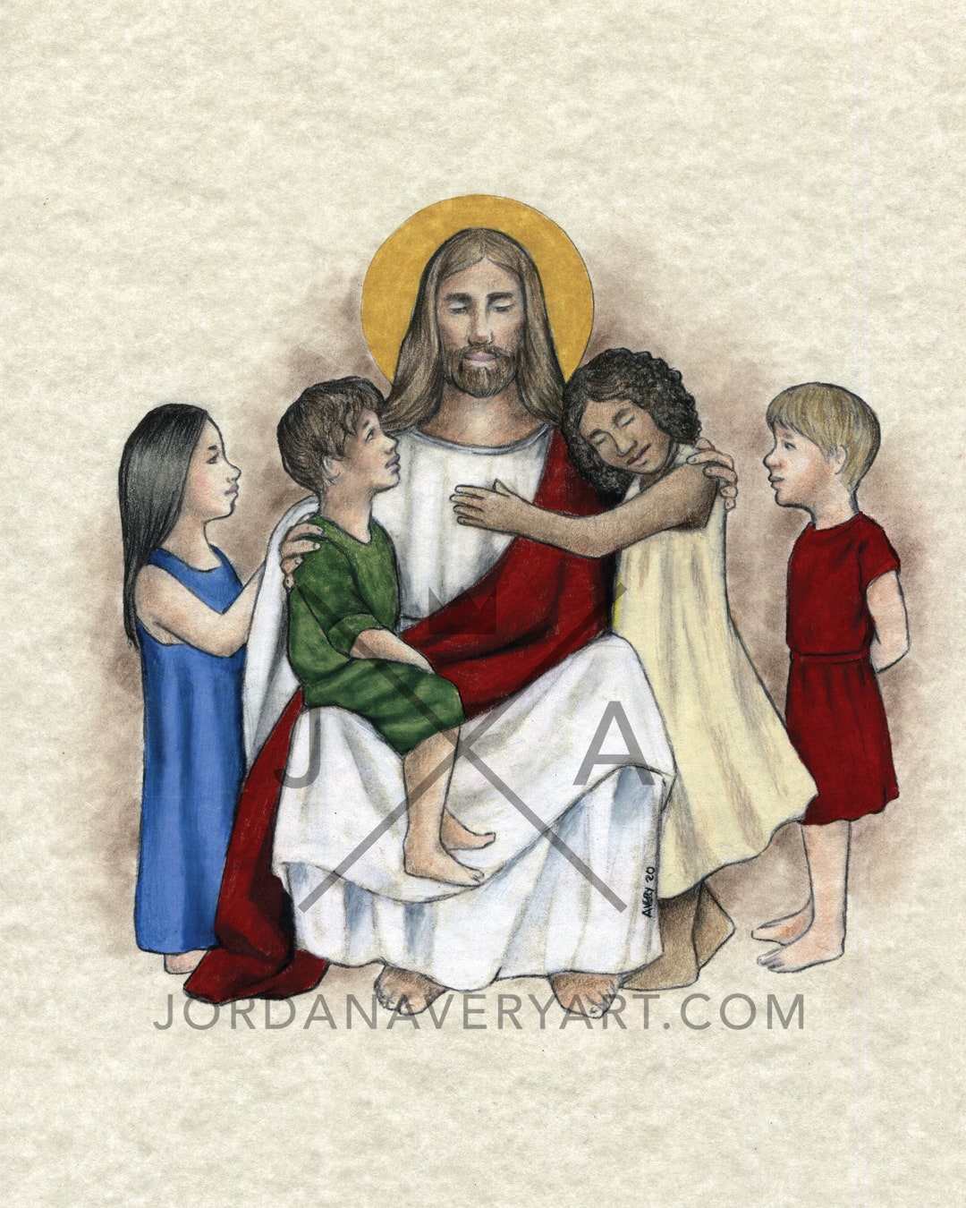 Let the Little Children Come to Me Art Print - Etsy