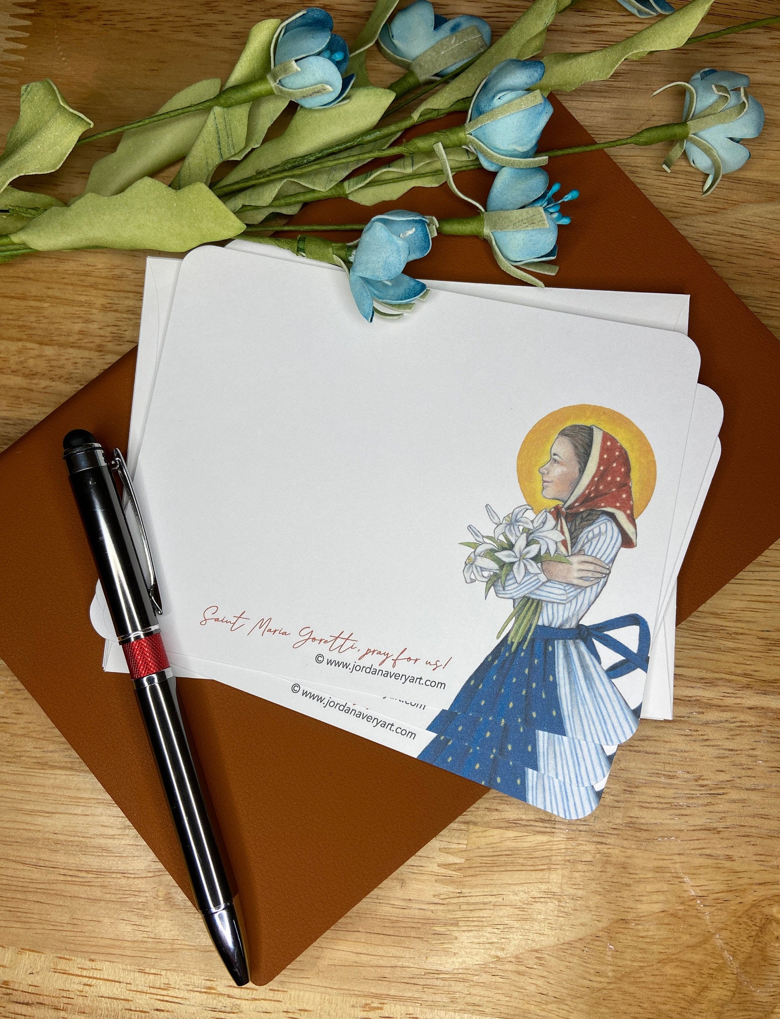 Saints of God Flat Note Card and Envelope Set - Etsy
