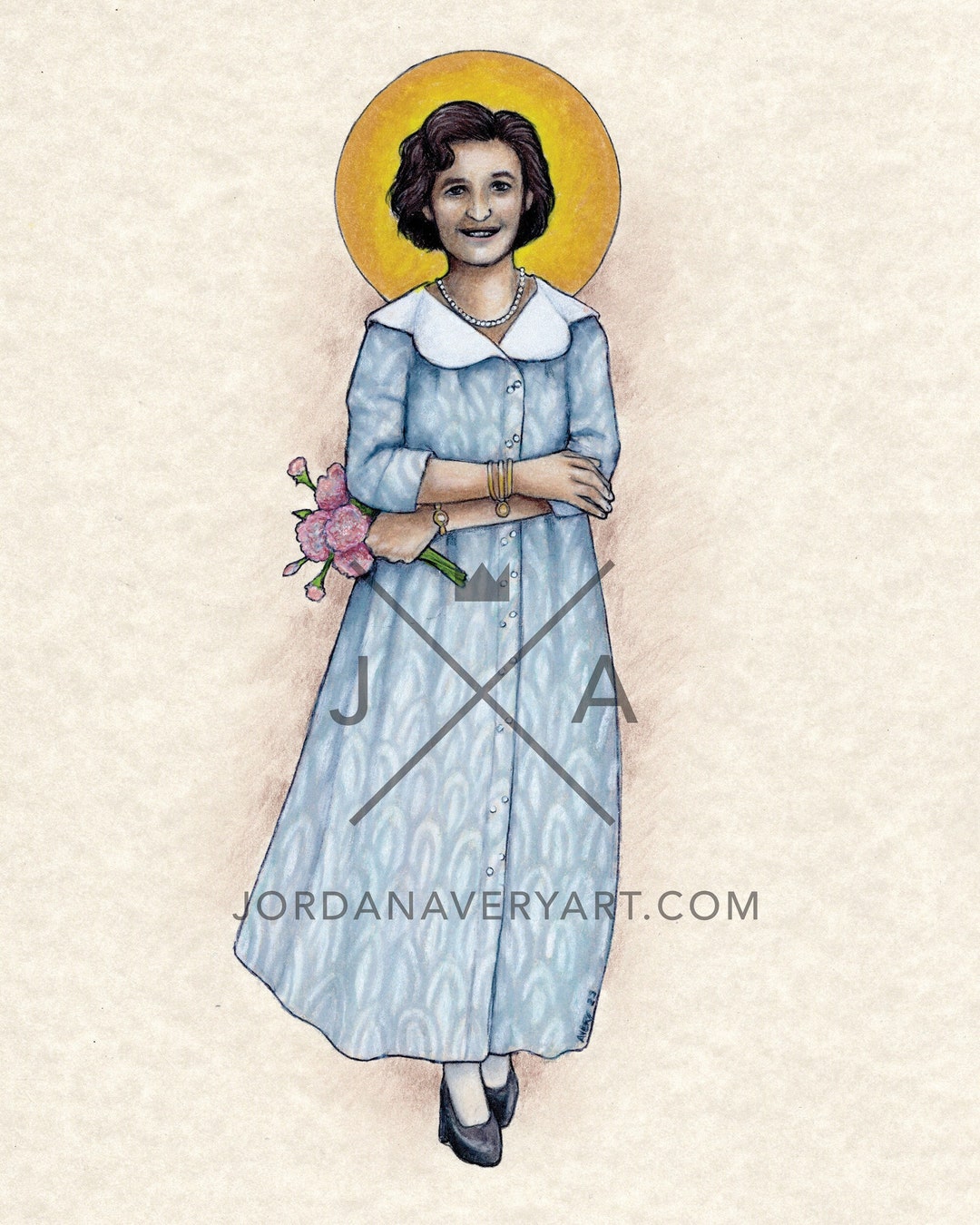Saint Gianna Molla Art Print - Etsy